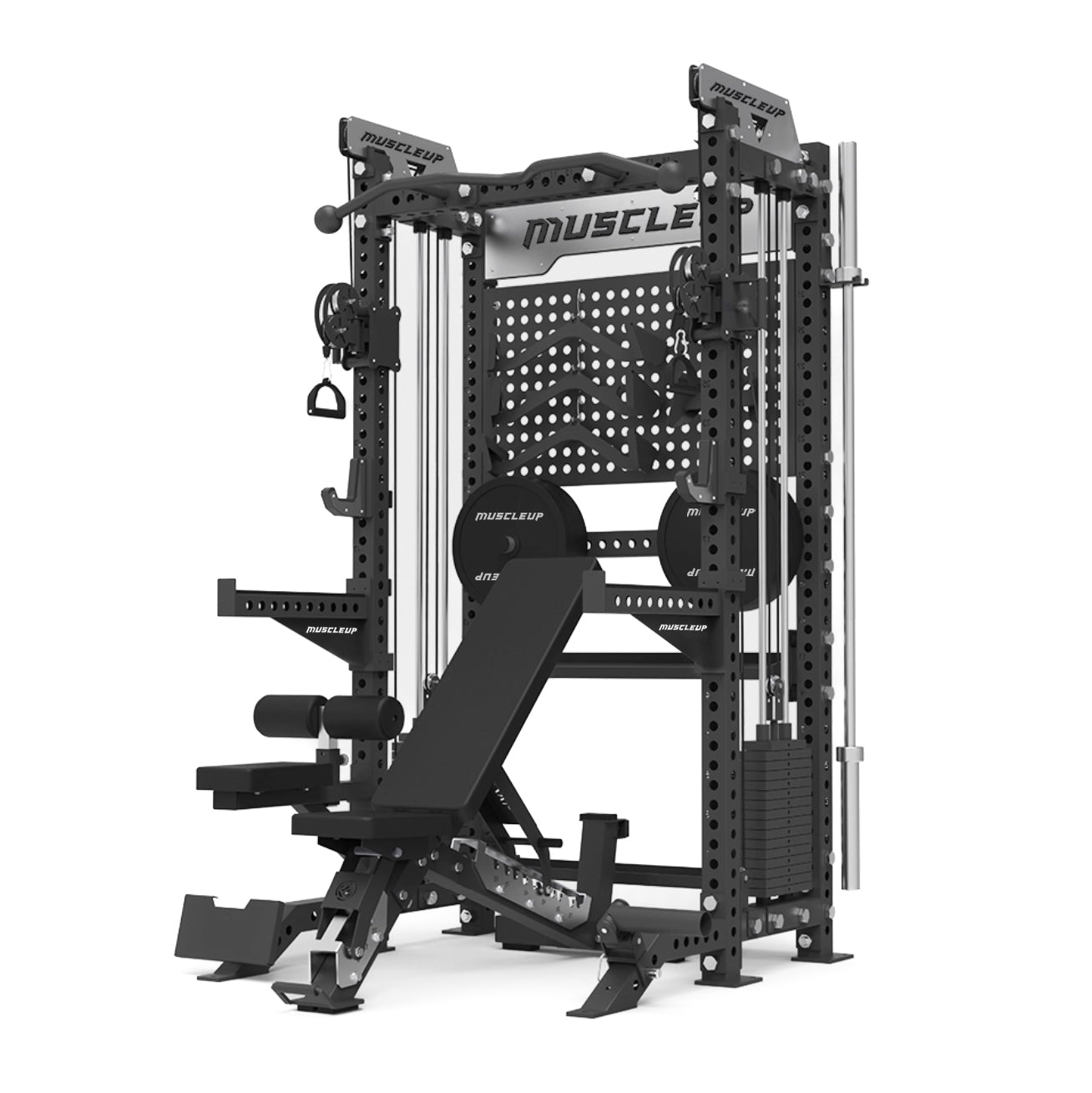 MuscleUp Pro All-in-One Functional Trainer | Complete Home Gym Machine ...