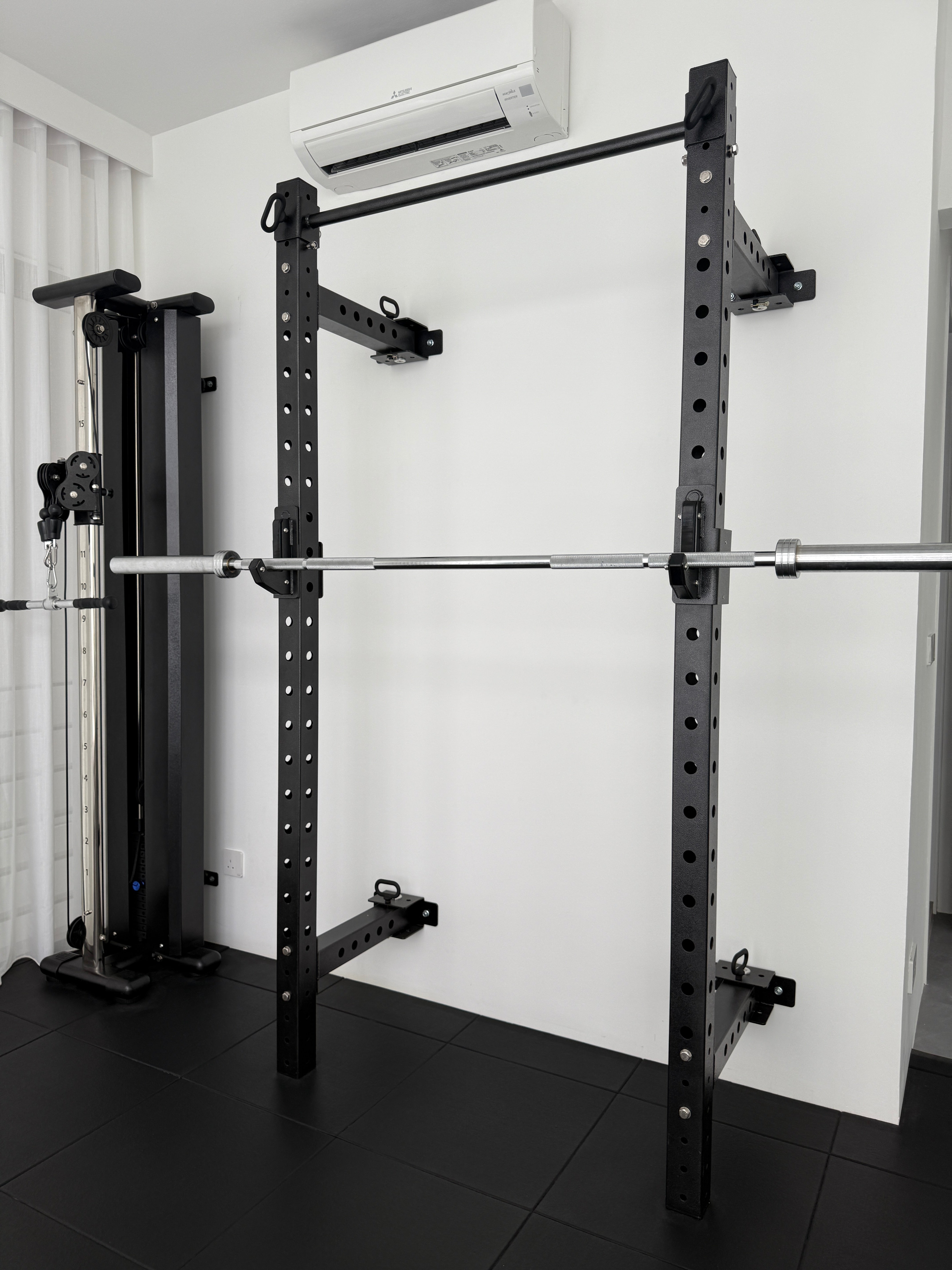 MuscleUp Elite Foldable Power Rack Singapore – Compact Strength ...